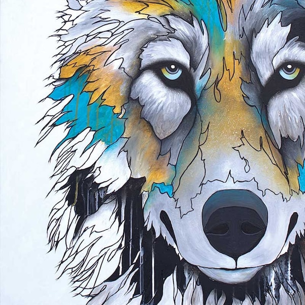 Alpha Wolf Art - Etsy