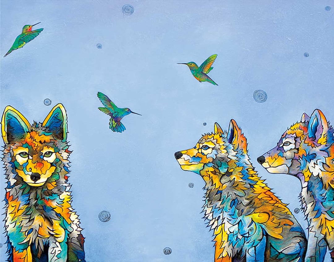 Micqaela JONES " First Encounter " Canvas Authentic Indigenous Native ...