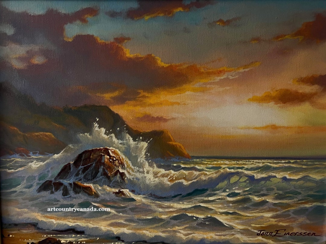 Jonn Einerssen “ Radiant “ Original Oil Painting on Canvas 16” X 12 ...