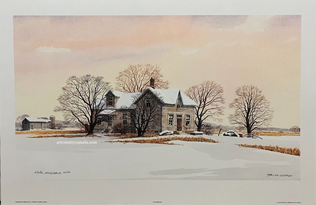 Alan KINGSLAND " Homestead " Limited Edition Art Print Watercolor ...