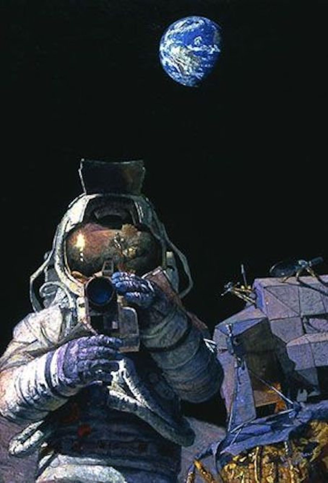 Alan Bean Moon Rovers Limited Edition Print Signed & Numbered Art ...