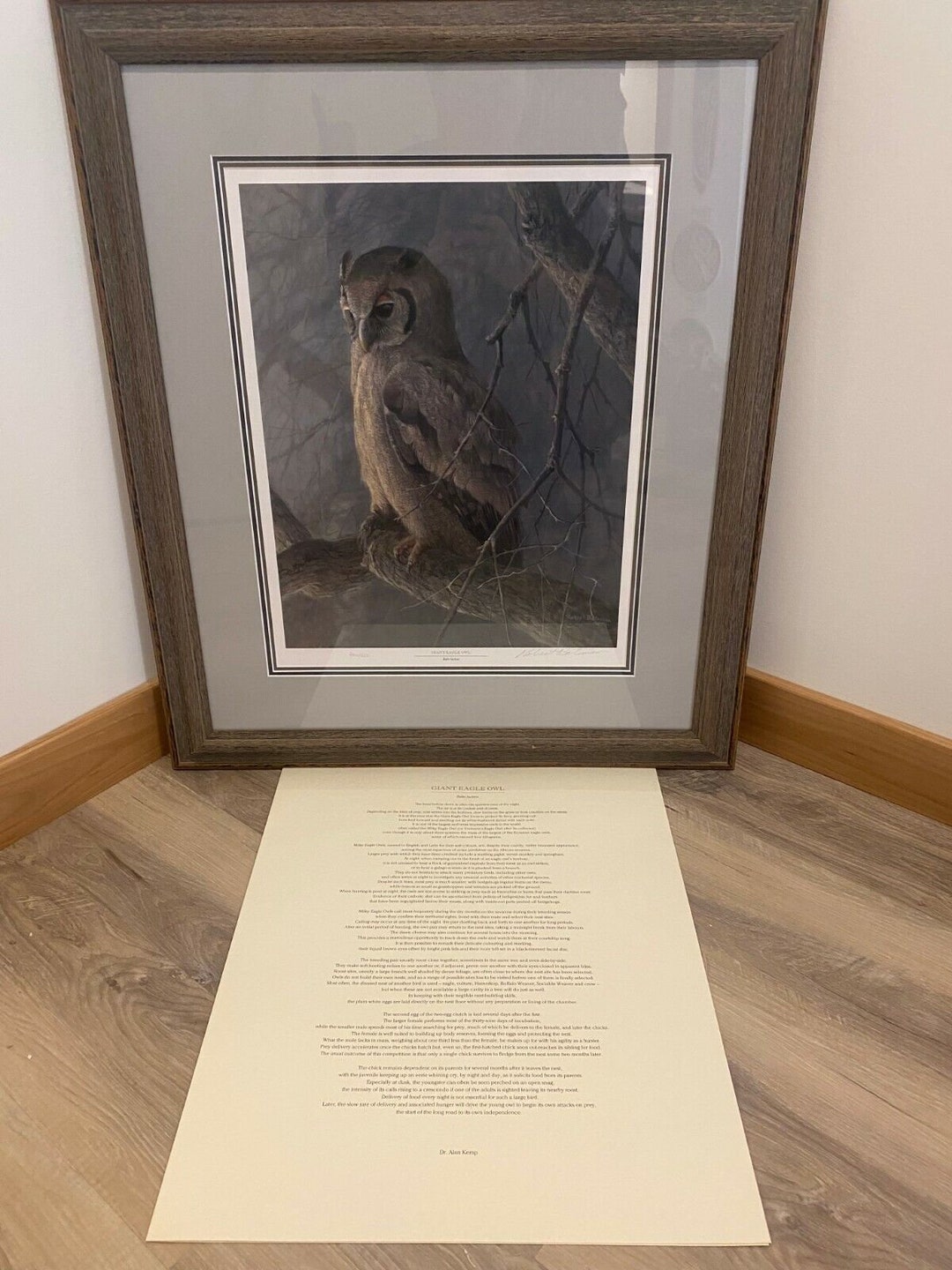 Robert BATEMAN " Giant Eagle Owl " Signed and Numbered Print Mint ...