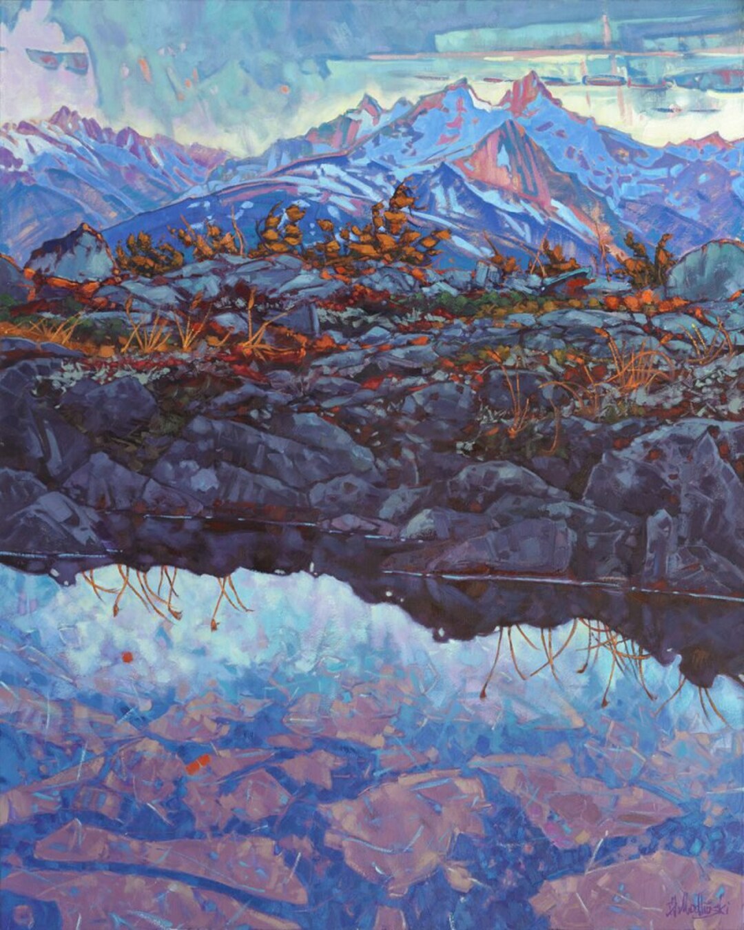 DOMINIK MODLINSKI 30x30 "high Country Alpine" Signed & Numbered Limited ...