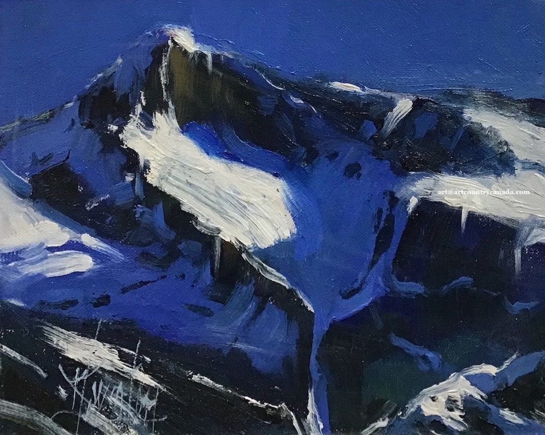 DOUG SWINTON " Temple Mountain Morning " Original Öl auf Panel 19 x 20 ...