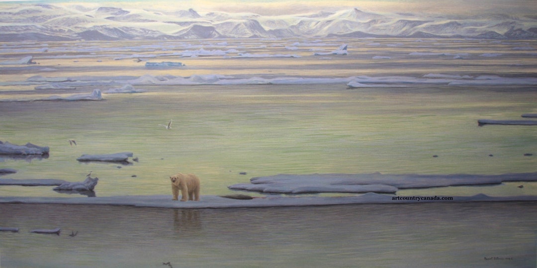 Robert Bateman Arctic Ice - Polar Bear Print RARE Limited Edition ...