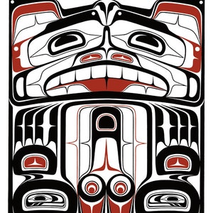 Carl STROMQUIST " Black Bear Box " Canvas Authentic Indigenous Canada ...