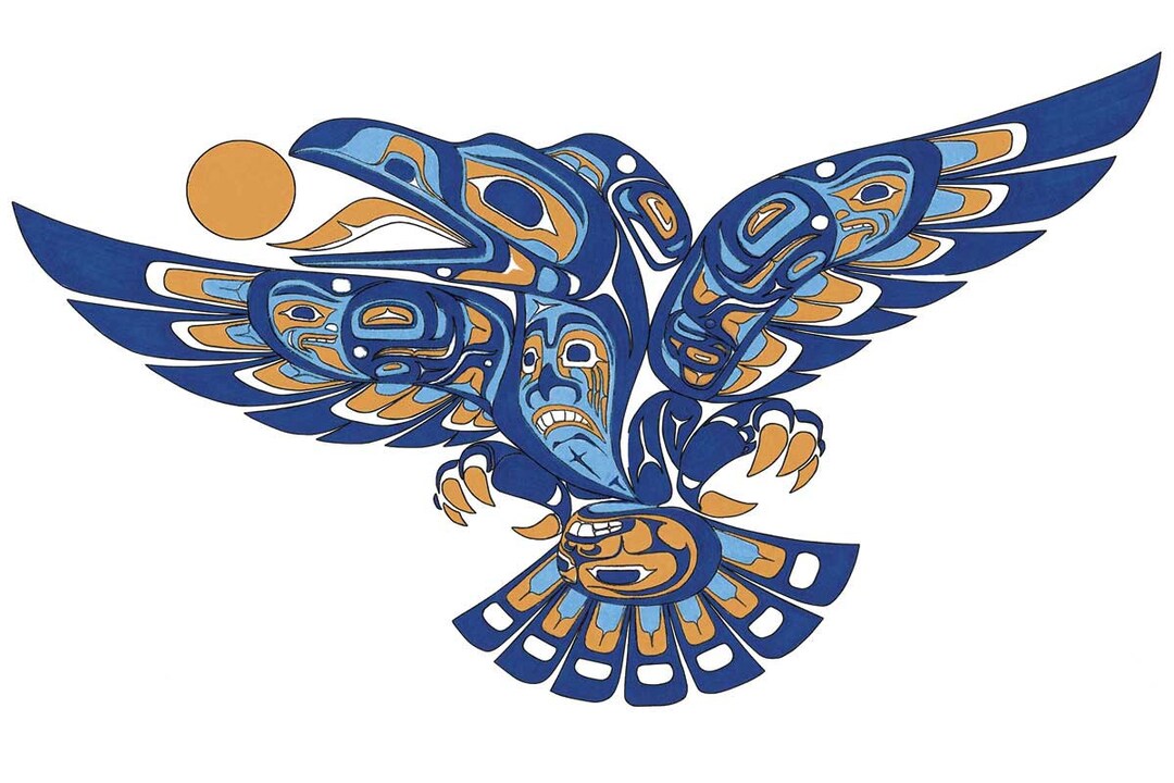 Jonathan ERICKSON " Raven 2 " Gitksan Native Indigenous Canvas ART Made ...