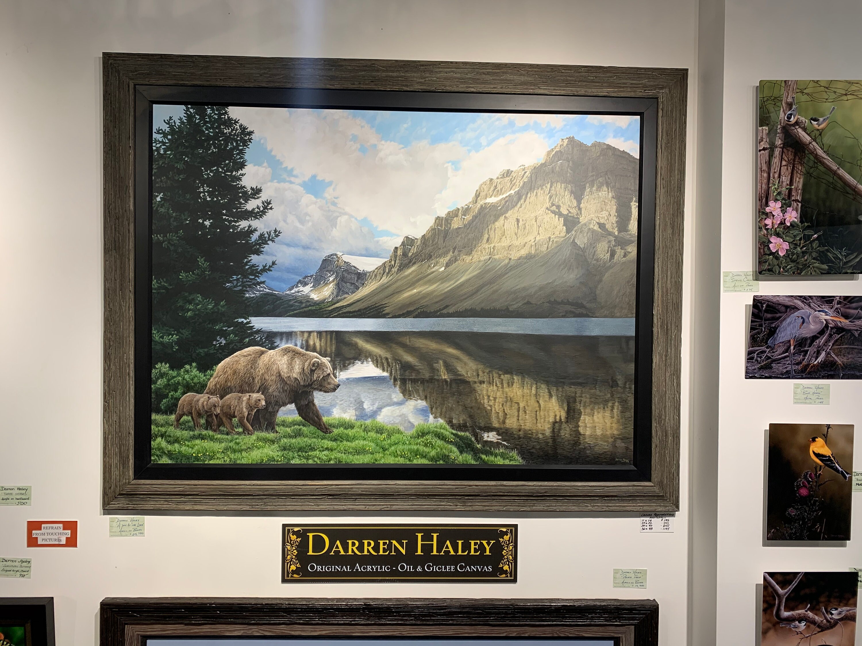 Darren Haley A Day at the Lake Original Acrylic on Board - Etsy UK