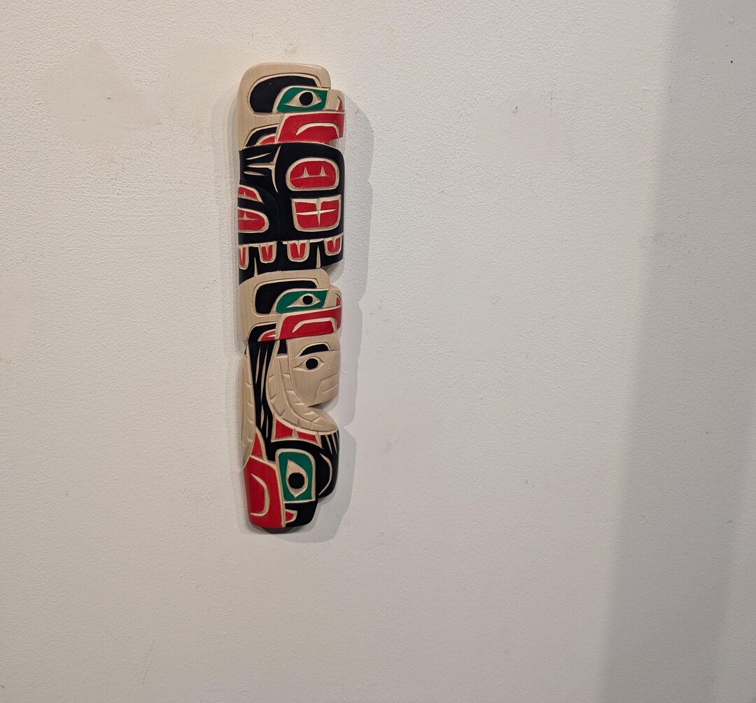 Eagle Chief Richard KRAWCHUK Signed Original Cedar Totem Squamish ...