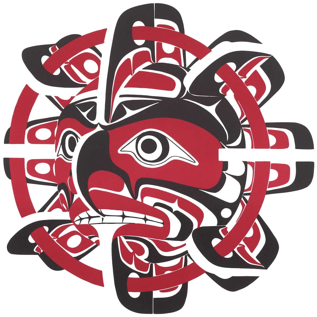 Jonathan ERICKSON " Circle of Light " Gitksan Native Indigenous Canvas ...