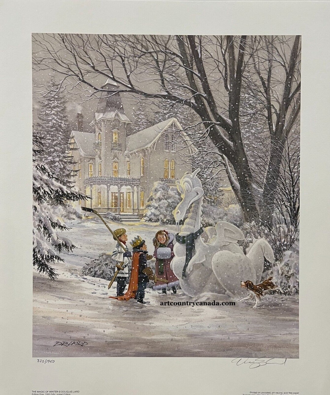 Doug LAIRD Magic of Winter Print Collectible Limited Edition Signed ...