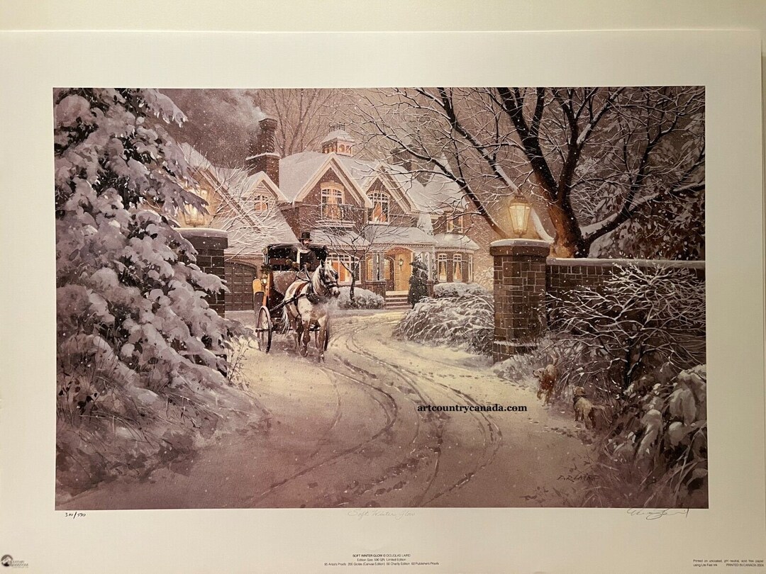 Doug LAIRD Soft Winter Glow Collectible Limited Edition Signed ...