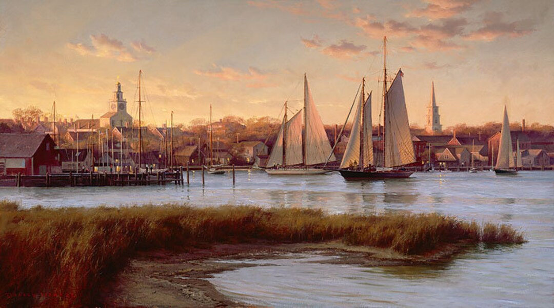Don DEMERS " Nantucket Twilight " Limited Edition CANVAS Highly ...