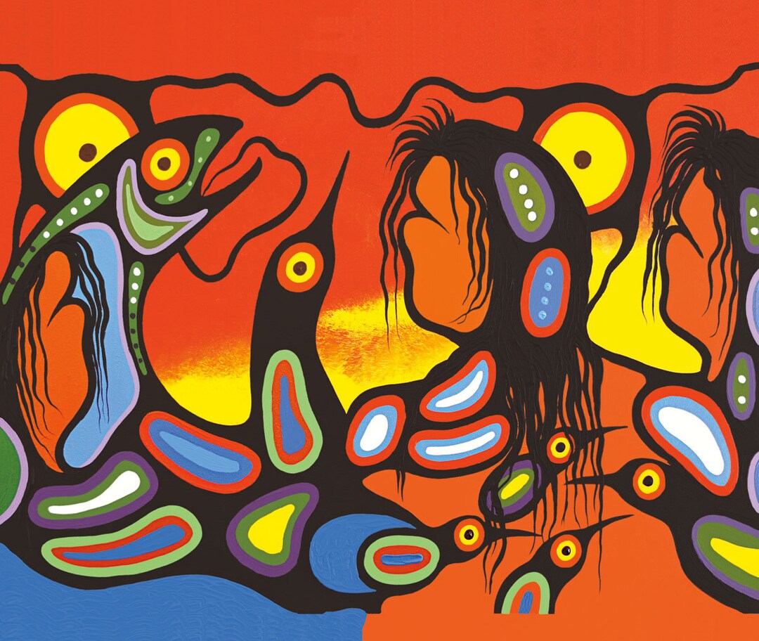 Frank POLSON " Giving Thanks "canvas Authentic Indigenous Collectible ...