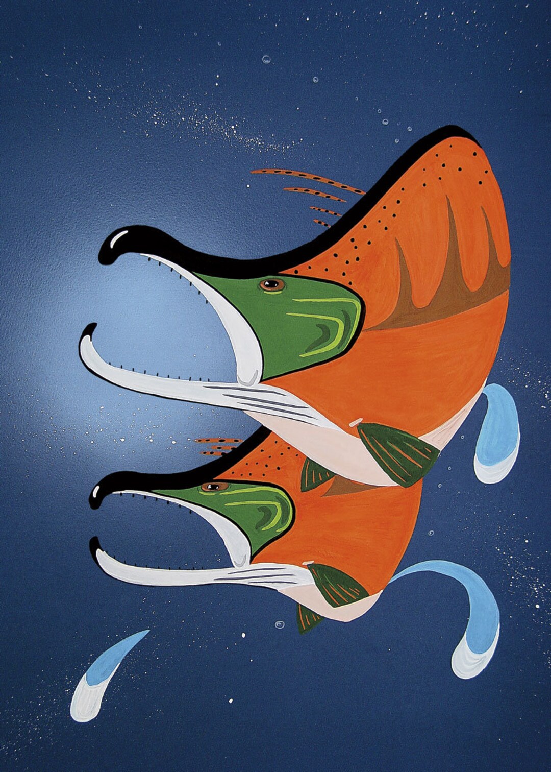 Rick BEAVER " Embers From the Sea " Canvas Authentic Indigenous Limited ...