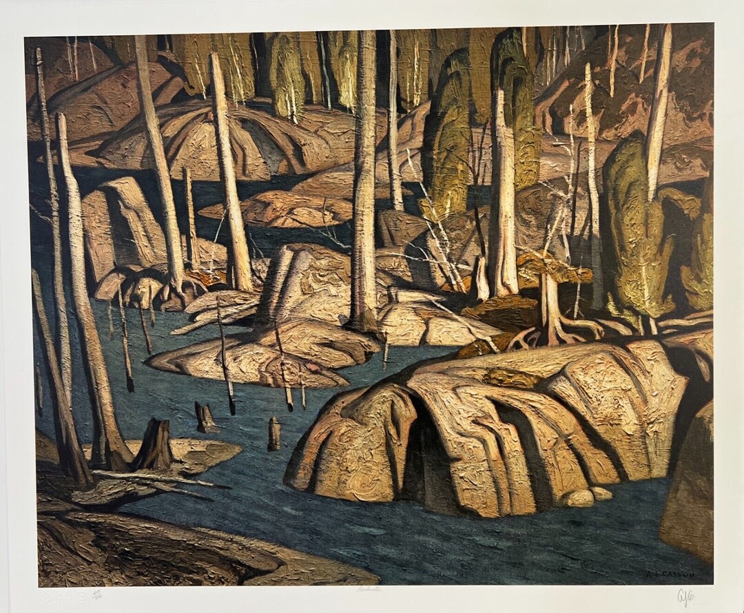 A.J. CASSON " Backwater " NEW Giclee Print Limited Edition & SIGNED ...