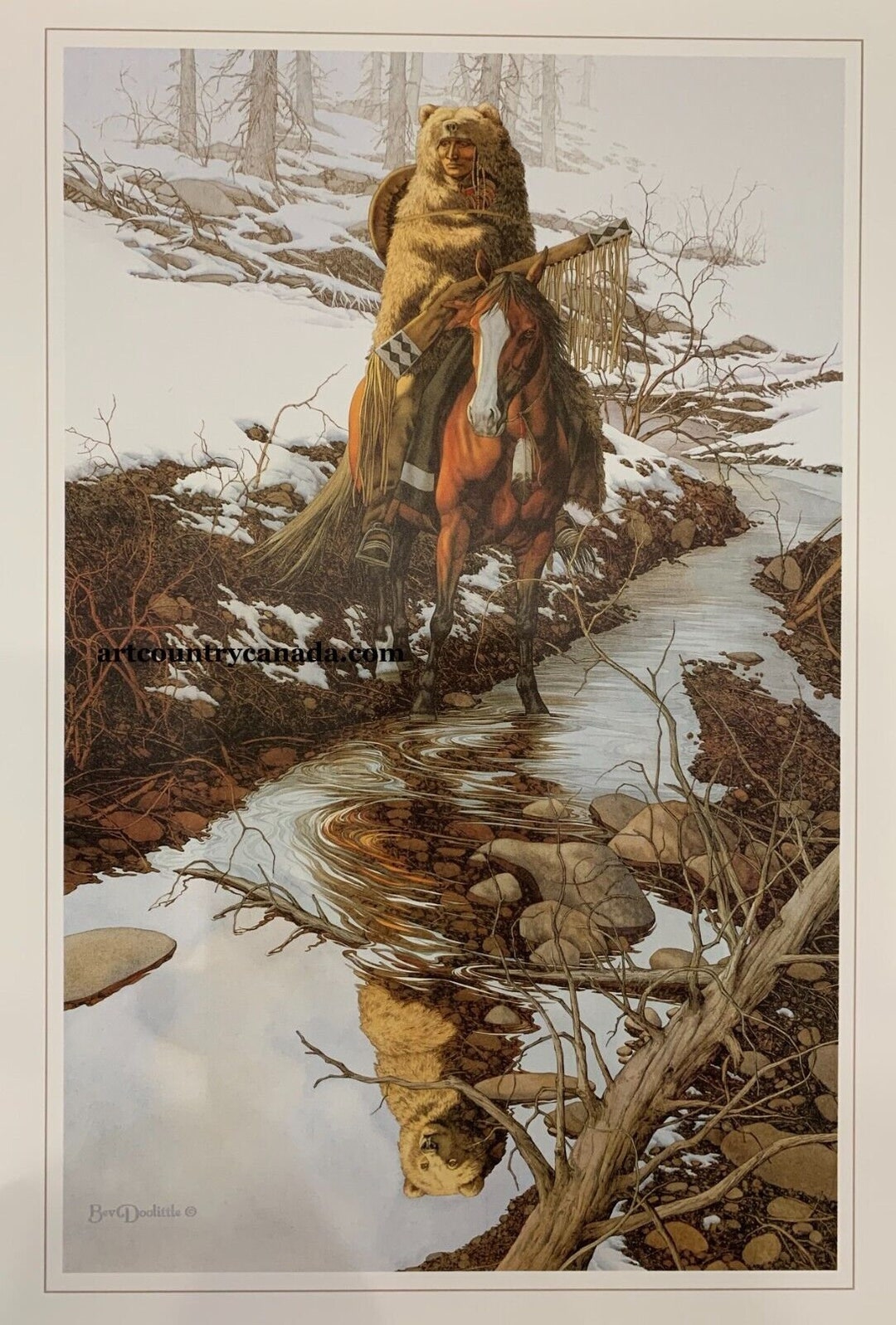 Bev DOOLITTLE " Spirit of the Grizzly " Paper Print Signed Cover Page ...