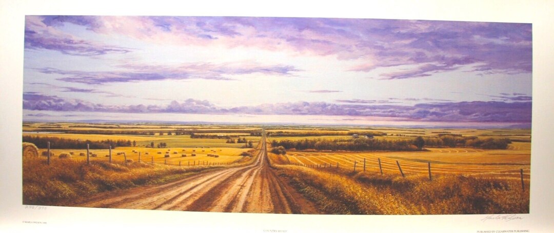 Marla WILSON Country Road Édition limitée Impression sur 390 Signé ...