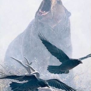 John Banovich " Grizzly Encounter " Limited Edition Canvas Grizzly Bear Signed RARE Collectible ...