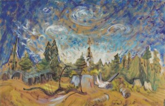 Emily Carr Stumps and Sky 2 Size Options - Etsy