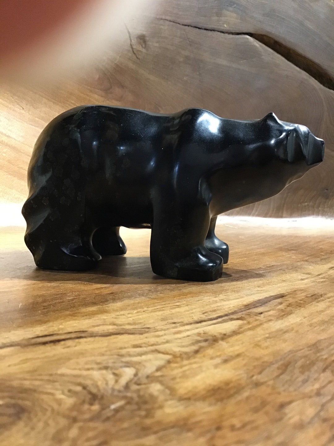 Mark Totan 6" Black Bear by Master Carver Inuit Artist Hand Carved ...