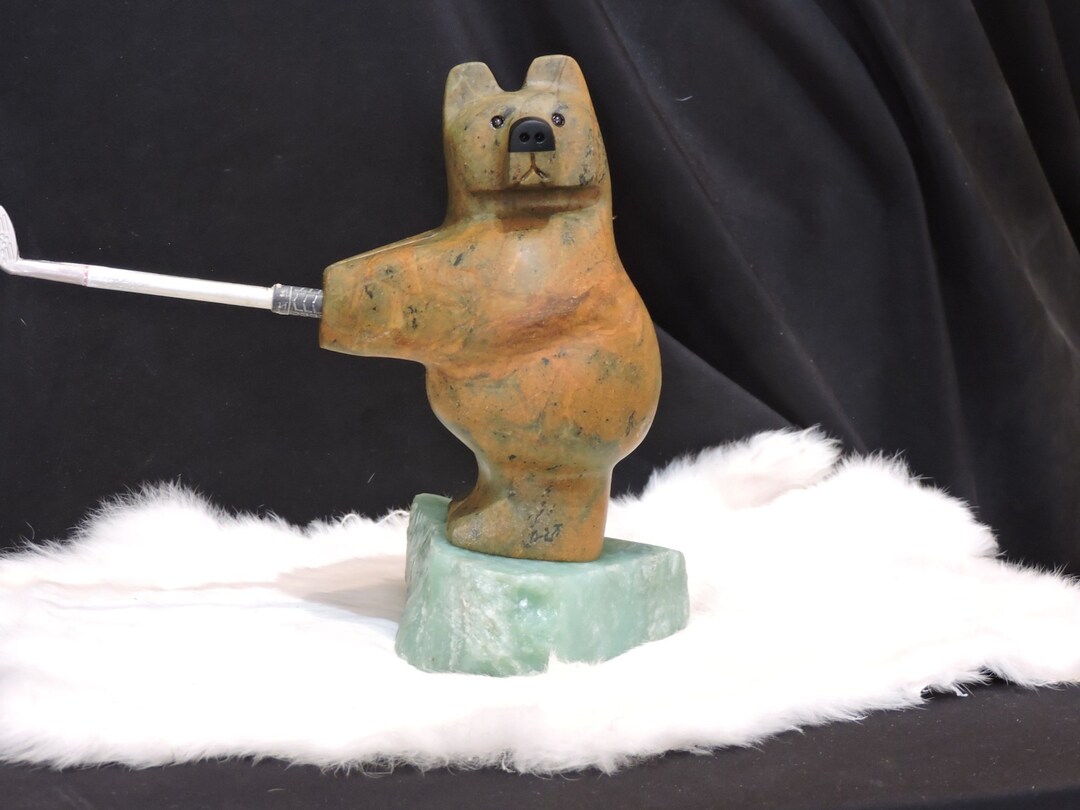 Grizzly Bear Statue by Vance Theoret Original Canadian Native Metis ...