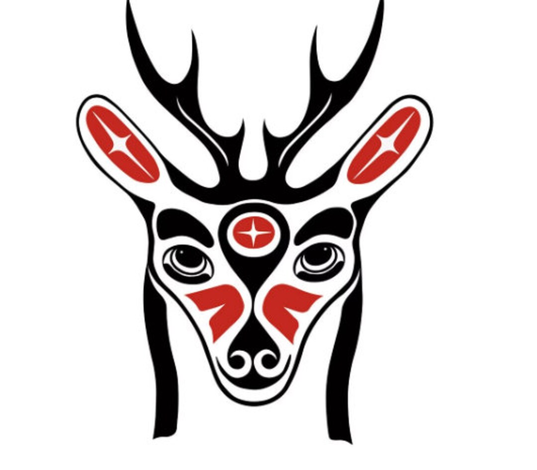 LON FRENCH " Deer " Canvas Authentic Indigenous Haida Gwaii First ...