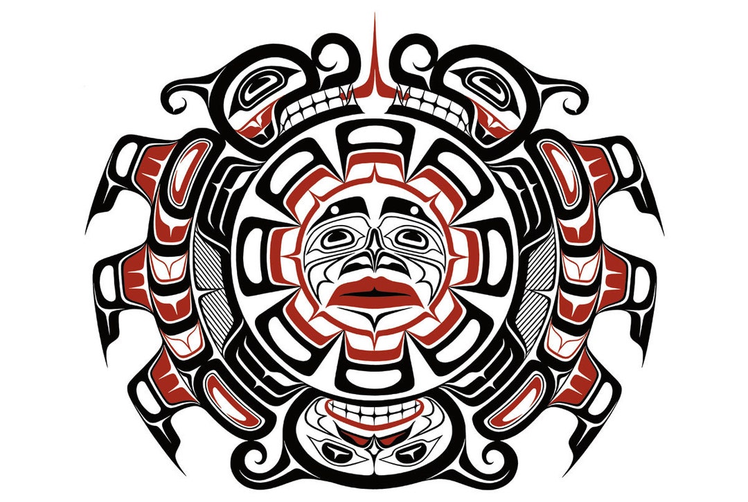 Carl STROMQUIST Sisiutl Sun Canvas Authentic Indigenous Canada Native Art First Nations ...