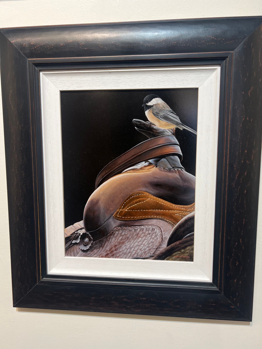 Darren Haley “saddle Tramps “ Original Acrylic on Board High Realism ...