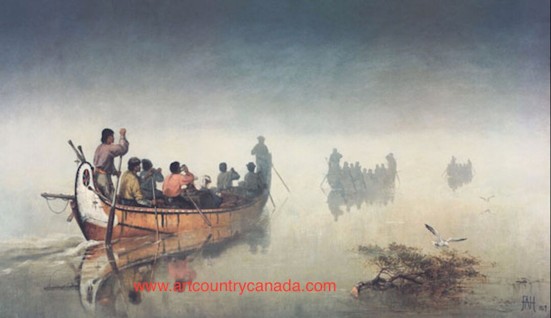 Frances Anne Hopkins " Canoes in A Fog " 2 Size Options Available ...