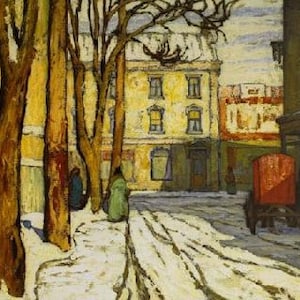 Lawren S. HARRIS Toronto Street Winter Morning 1920 Giclee Canvas Group ...