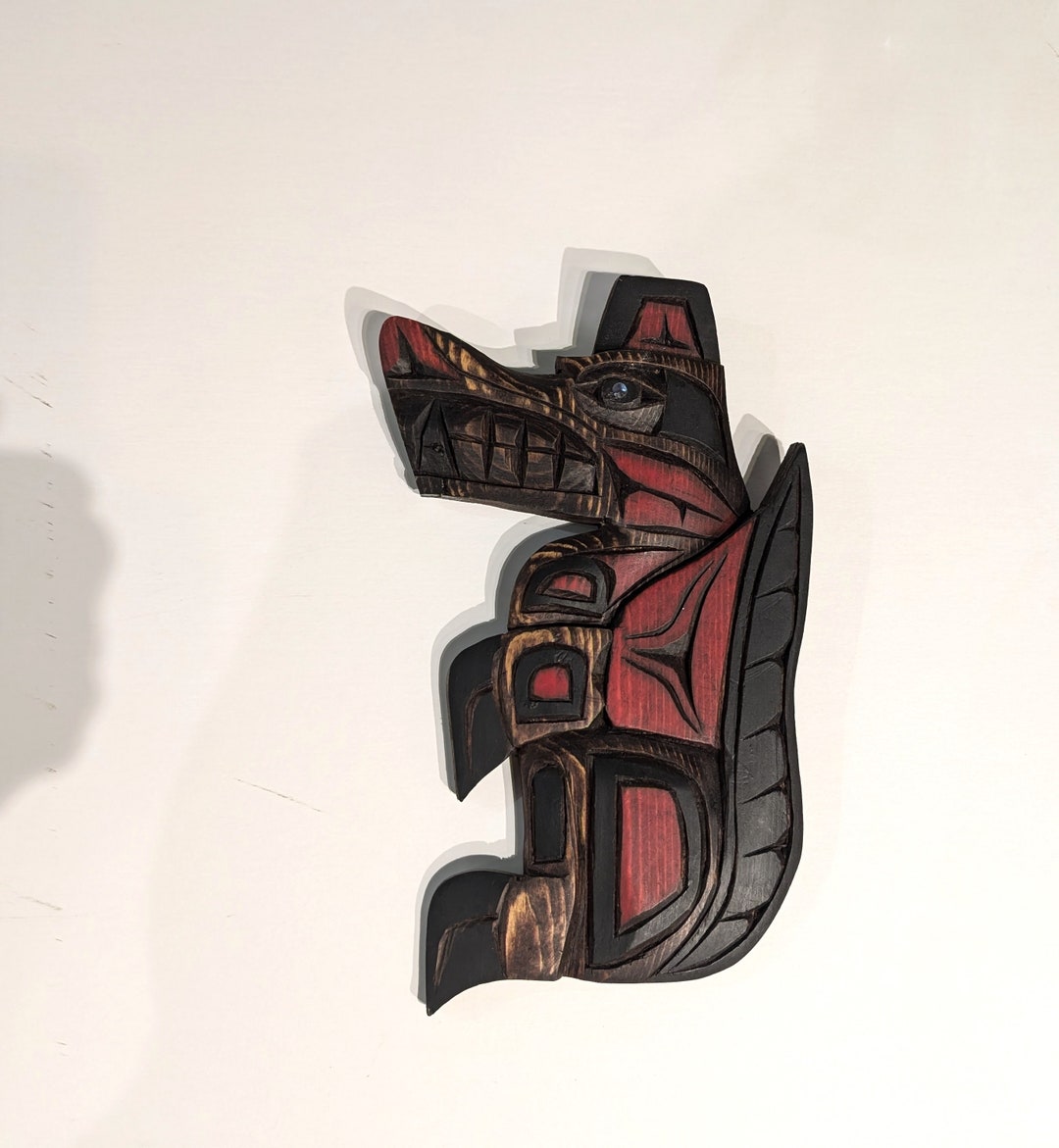 Wolf Connie EDWARDS Original Signed Coast Salish Northwest First ...