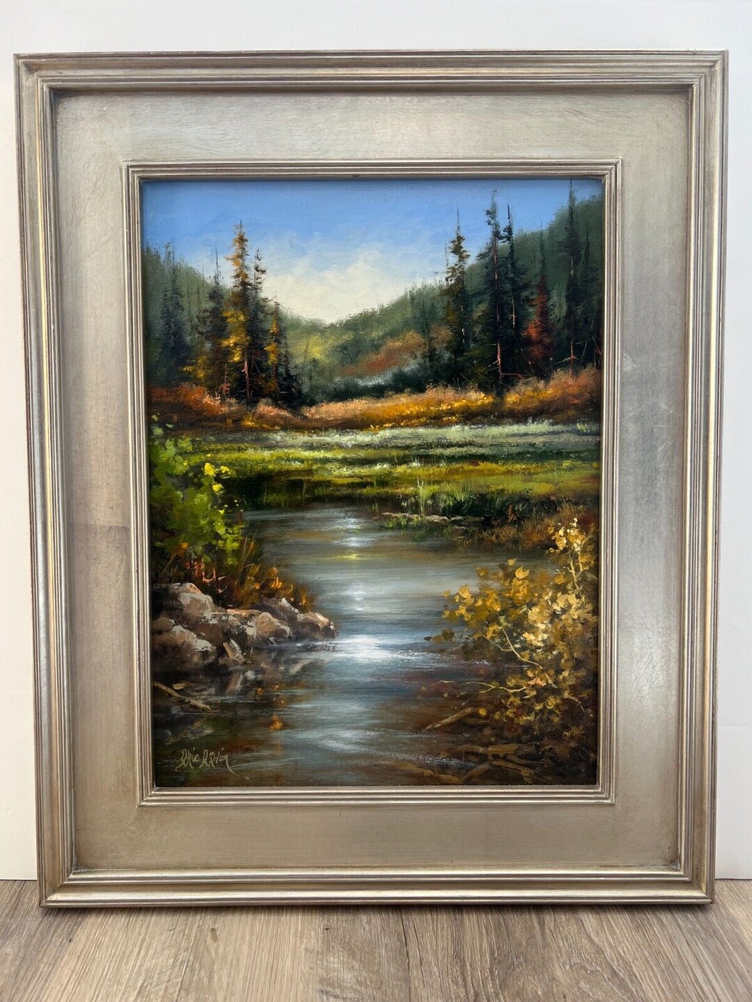 Eric ERWIN Original Painting " Memories of Green " Oil Onboard Framed ...
