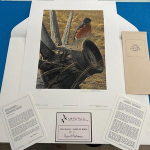 Robert Bateman " New Season American Robin " Collectible Print Limited ...