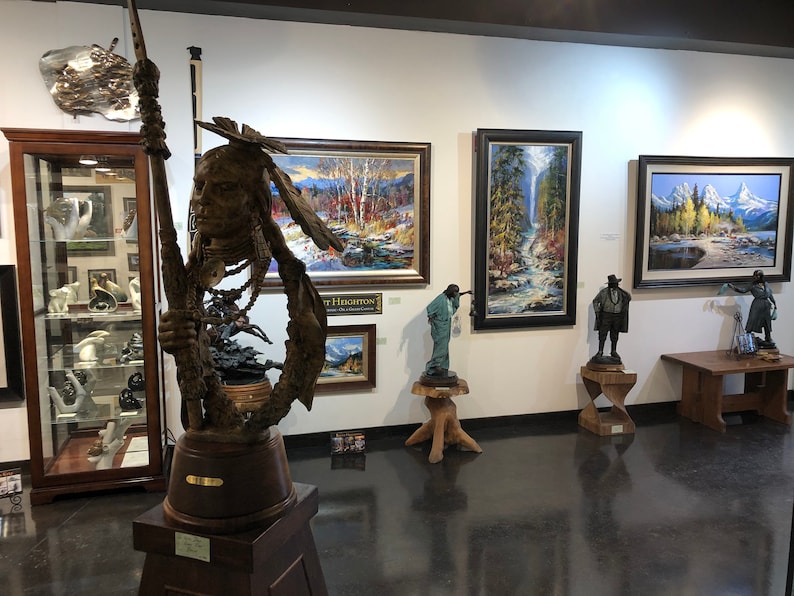 JUDY LARSON " Elk Dog Tipi " Limited Edition Signed & Numbered CANVAS ...