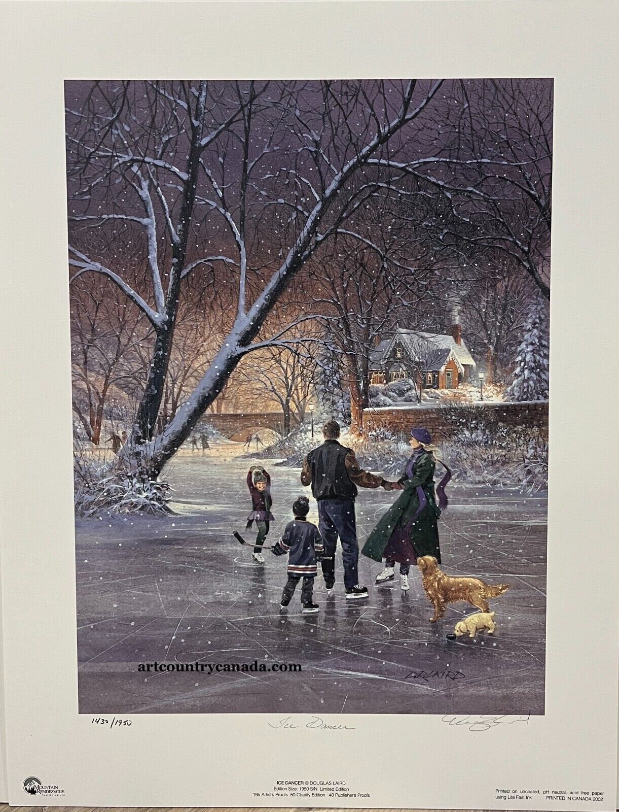 Doug LAIRD Ice Dancer Collectible Limited Edition Signed & Numbered Art ...