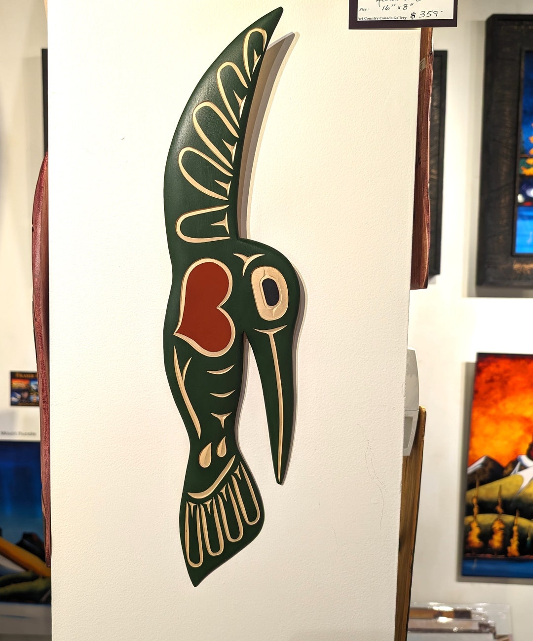 HUMMINGBIRD Love Valencia Bird Signed Perfect Gift With Heart Original ...