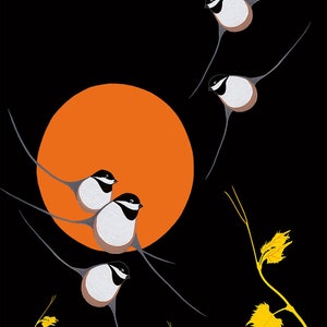 Rick BEAVER " Harvest Flock " Canvas Authentic Indigenous Made in ...