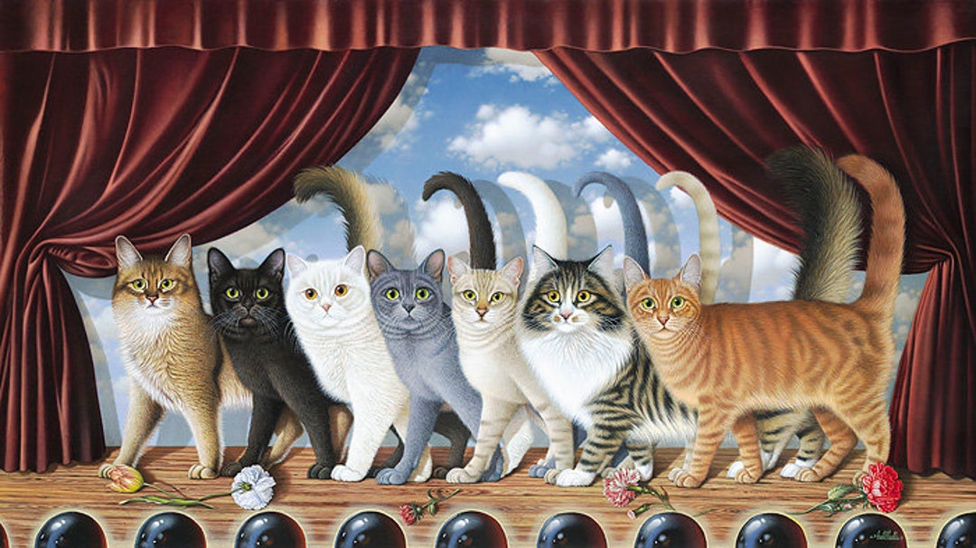 CATS " A Chorus Line " Braldt Bralds Unique Limited Edition PRINT ...