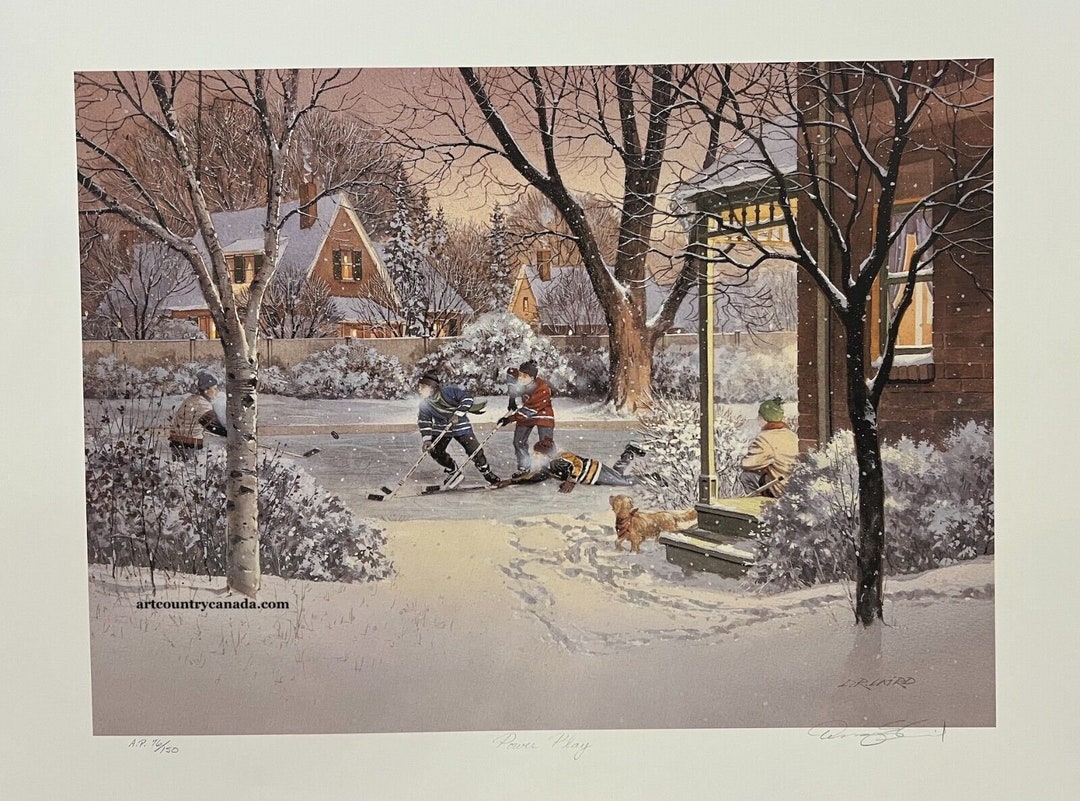 Doug LAIRD Power Play Collectible Limited Edition Signed & Numbered Art ...