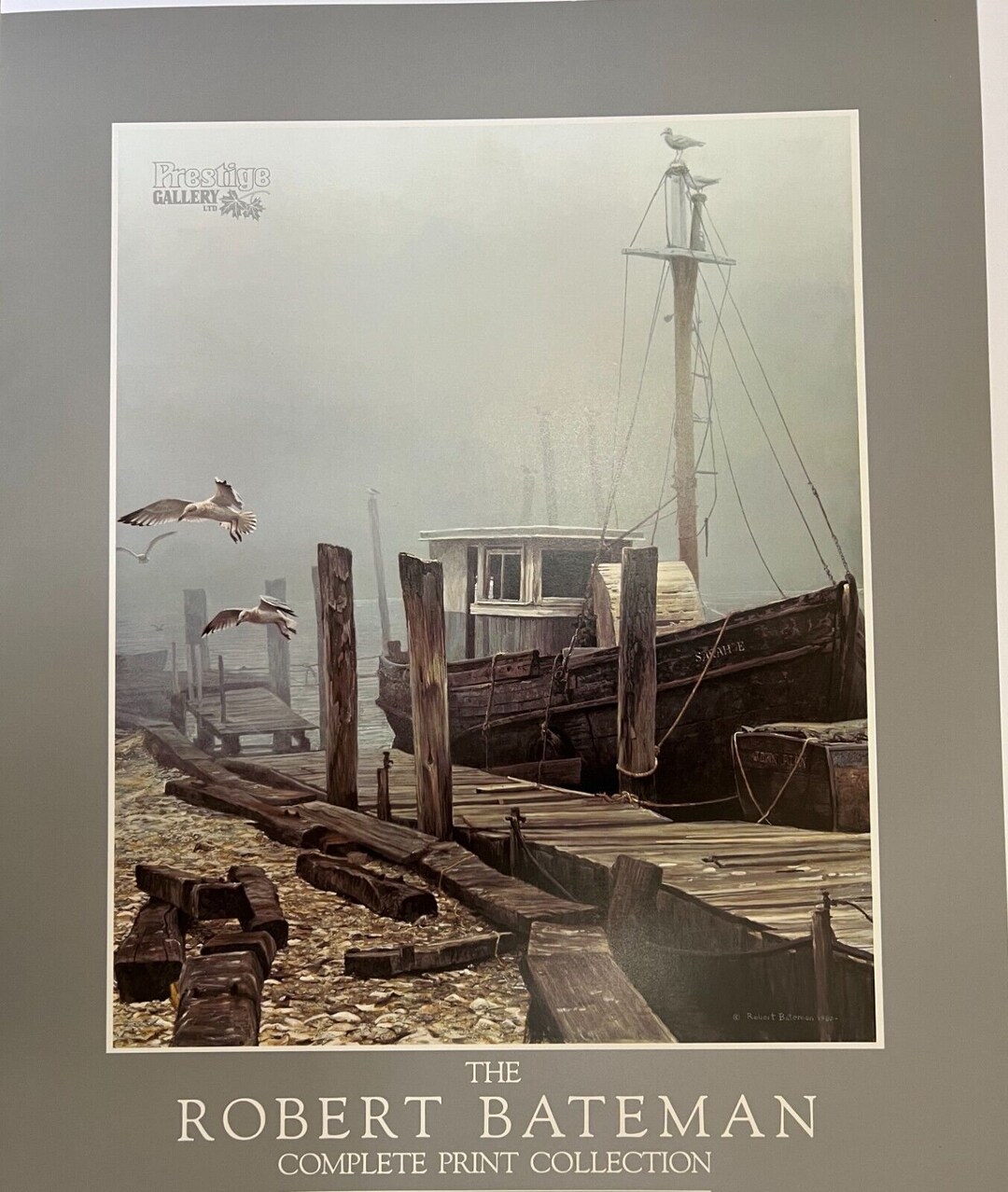 Robert BATEMAN " Sarah E and Gulls " ART Print 16.5" X 13.25" Cubs ...
