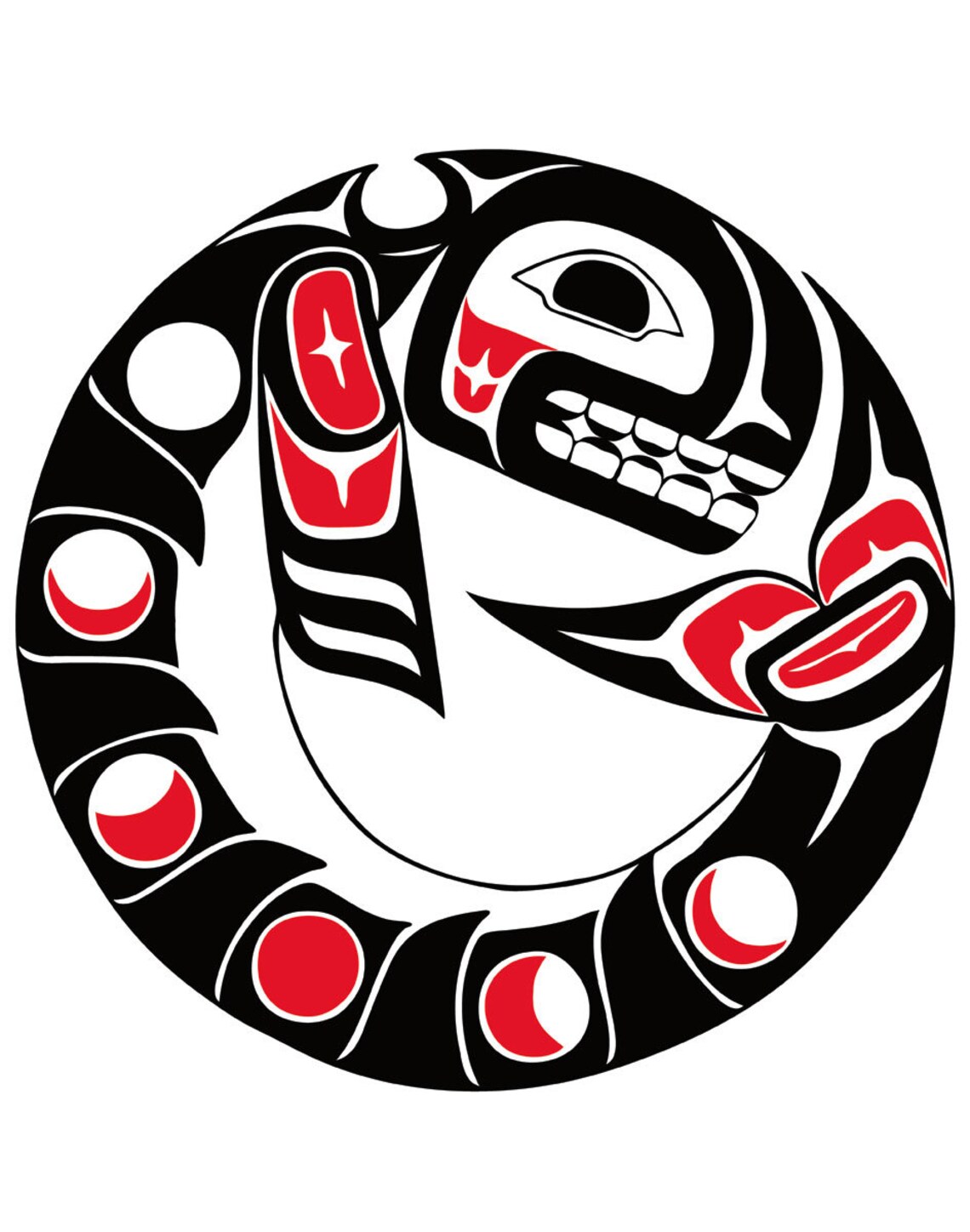 Lon FRENCH " Moon Cycle " Canvas Authentic Indigenous Collectible ...