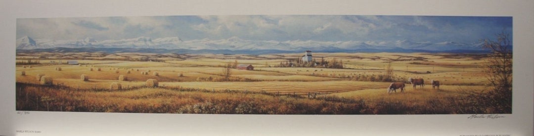 Marla WILSON " Western Prairie " Limited Edition Print Out of 390 ...
