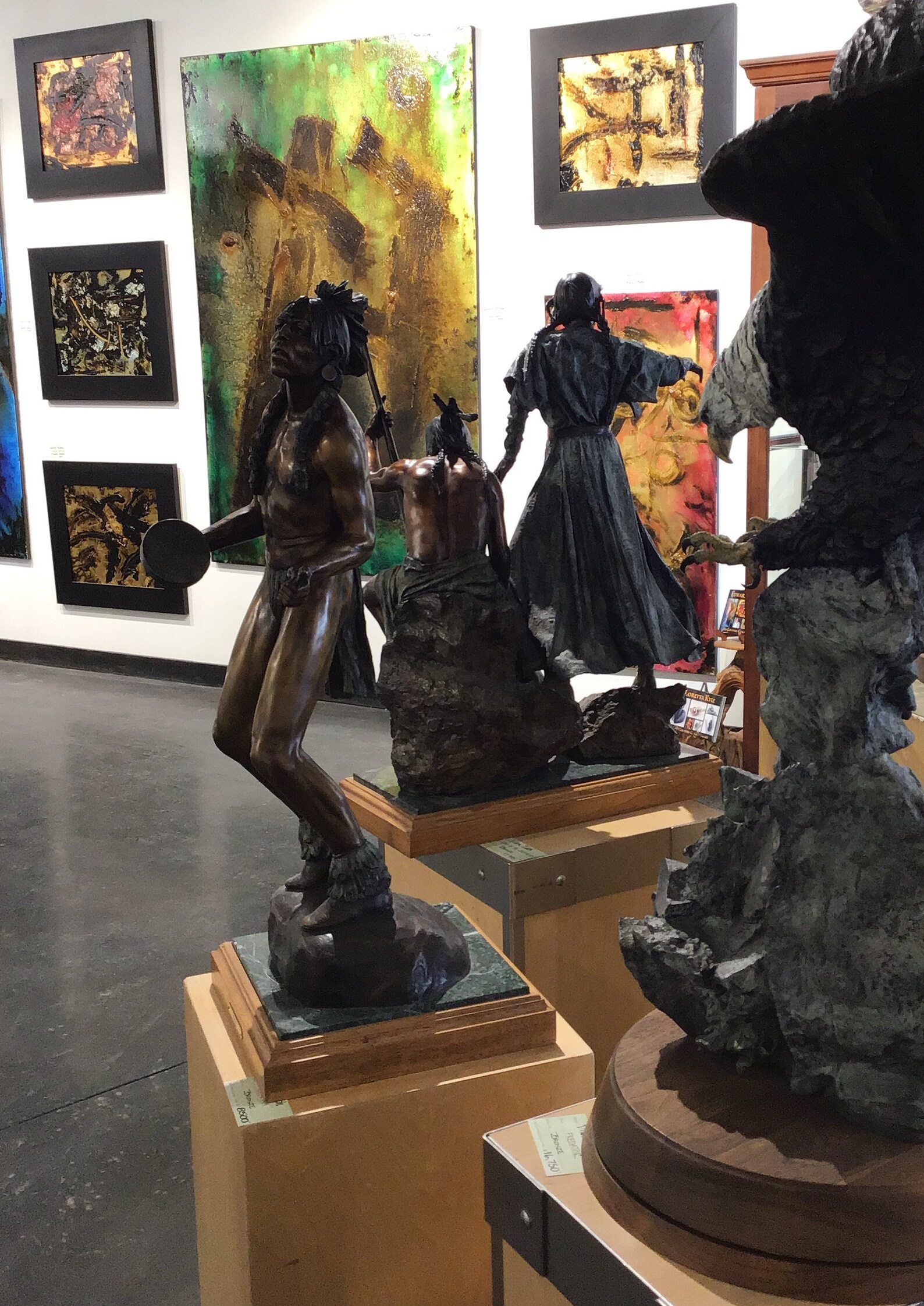 Vilem ZACH " Mohawk " 20.5" Hand Cast Bronze Limited Edition Sculpture ...