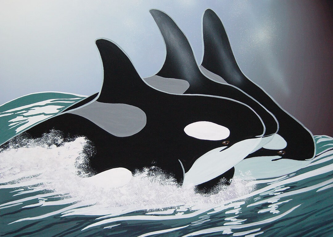 Rick BEAVER " Swell Surge " Canvas Authentic Indigenous Made in Canada ...