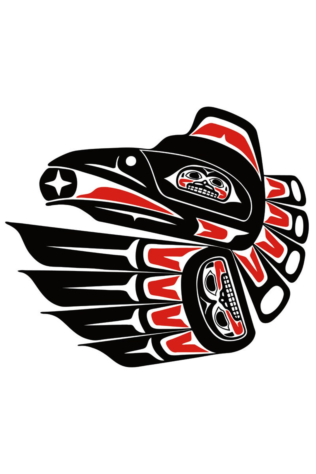 LON FRENCH " Trickster " Canvas Authentic Indigenous Haida Gwaii First ...