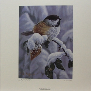 Luke Raffin "winter Rose" Limited Edition RARE Print Signed & Numbered ...