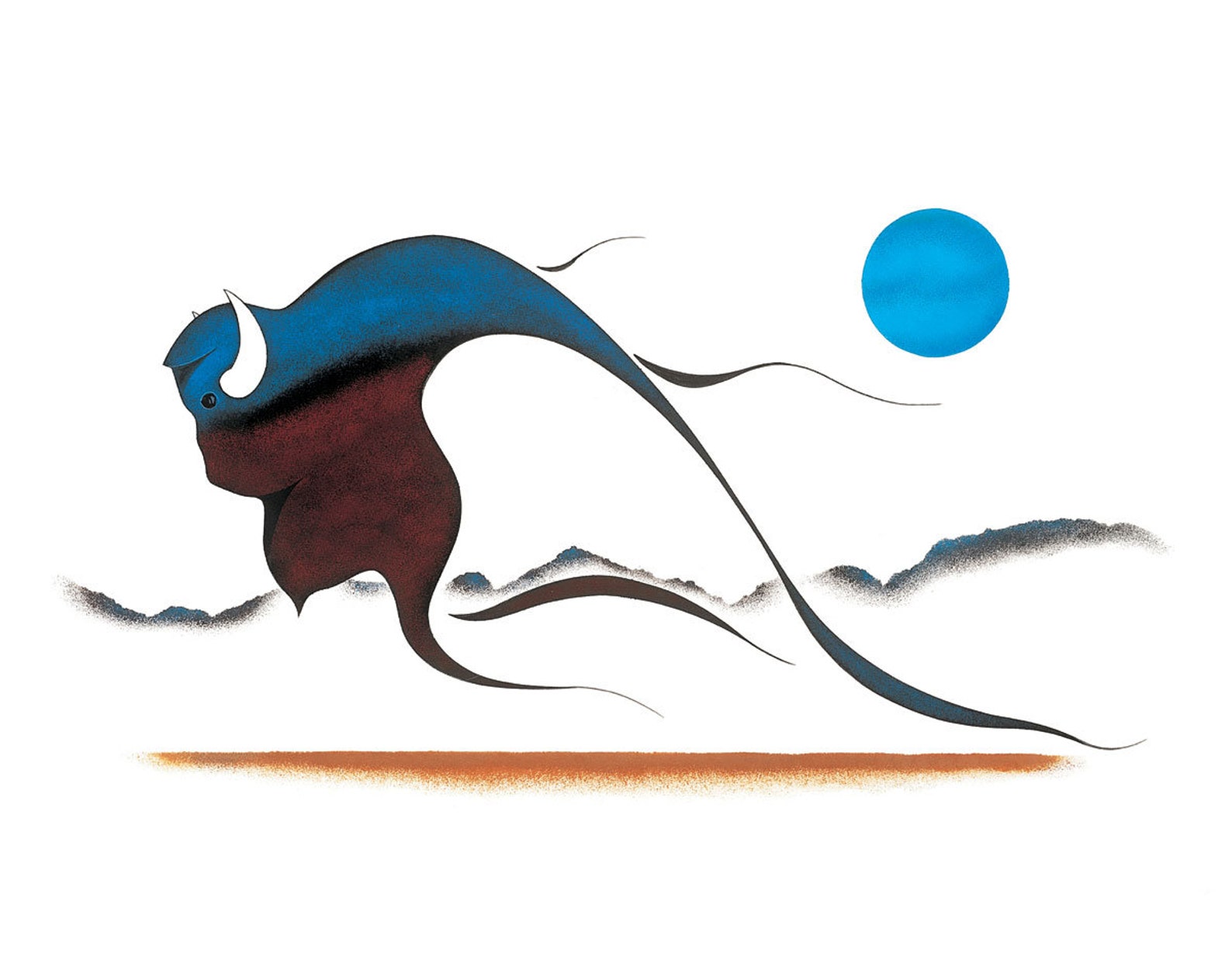Isaac Bignell "buffalo Spirit" Canvas Authentic Indigenous Limited ...