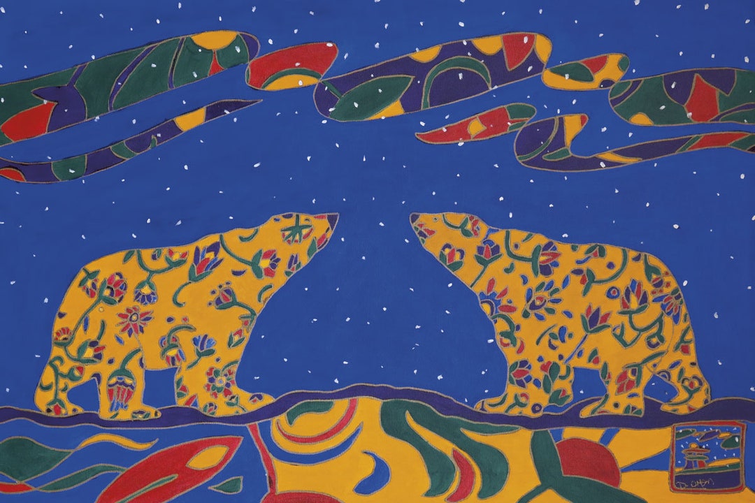 Dawn OMAN " Spring Coat " Canvas Authentic Indigenous Collectible ...