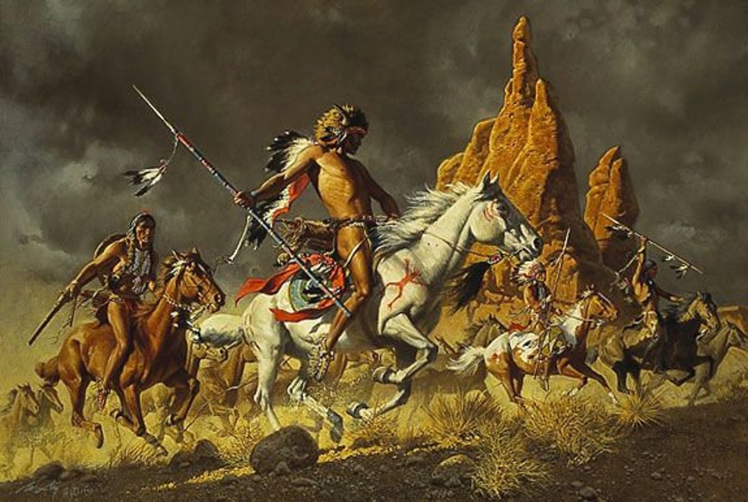 18.75hx28w Frank C. Mccarthy "navajo Ponies" Ltd Edition PRINT Award ...